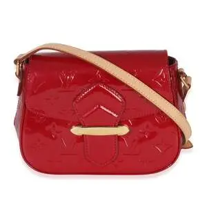 LOUIS VUITTON Pomme D'amour Monogram Vernis Bellflower Pm - Red