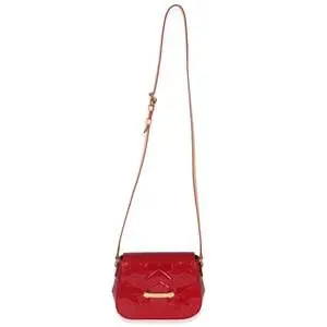 LOUIS VUITTON Pomme D'amour Monogram Vernis Bellflower Pm - Red