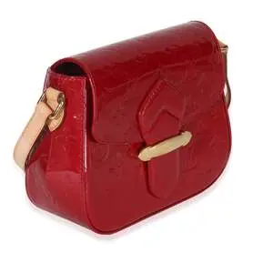 LOUIS VUITTON Pomme D'amour Monogram Vernis Bellflower Pm - Red