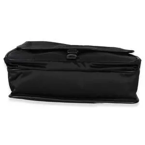 Prada Nylon Saffiano Logo Buckle Messenger Bag