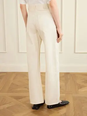 ANINE BING Brie High-rise Wide-leg Jeans - Yellow
