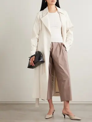 Maria Mcmanus Belted Twill Trench Coat