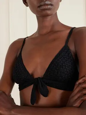 Ralph Lauren Crocheted Silk Triangle Bra