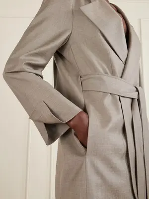 Sasuphi Lauren Belted Wool-twill Blazer