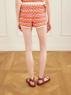 Escvdo Mullu Crocheted Cotton Shorts