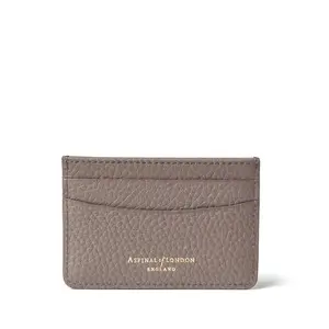 ASPINAL OF LONDON Slim Credit Card Holder In Warm Pebble