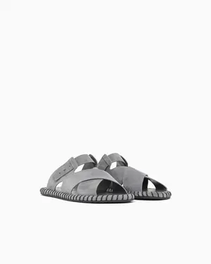 Giorgio Armani Suede Sandals - Grey