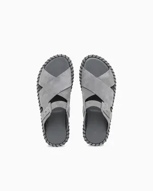 Giorgio Armani Suede Sandals - Grey