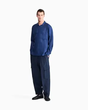 Giorgio Armani Linen Shirt With Asymmetric Closure