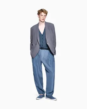 Giorgio Armani Single-breasted Suit In Viscose Cannet
