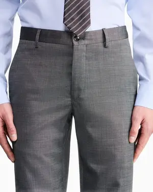 Giorgio Armani Soho Line Single-breasted Suit In Wool And Silk - Black