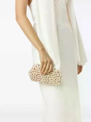 0711 TBILISI Lizzie Beaded Clutch - Neutrals
