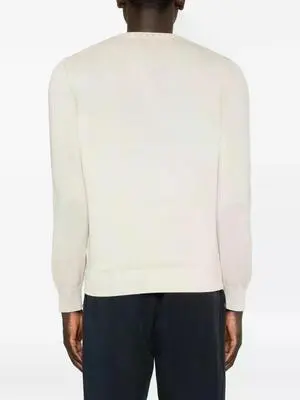 GRAN SASSO Crew-neck Knitted Sweater - White