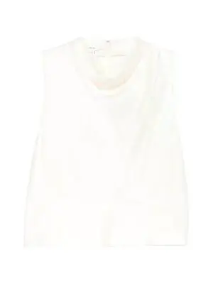 Vince Cowl-neck Sleeveless Top - Neutrals