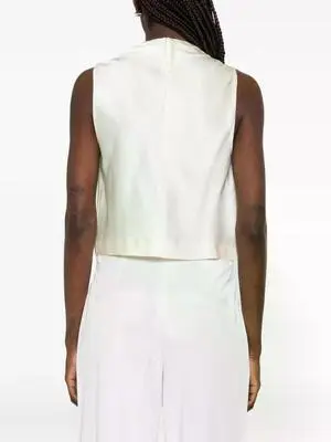 Vince Cowl-neck Sleeveless Top - Neutrals
