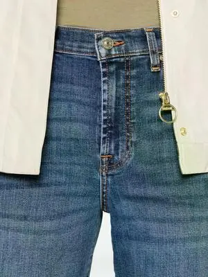 7 For All Mankind Modern Dojo Tonal-stitching Jeans - Blue