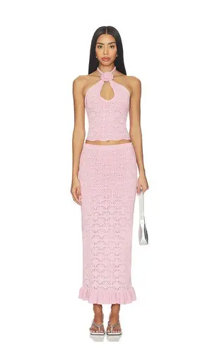 CAPITTANA Christy Knit Halter Top
