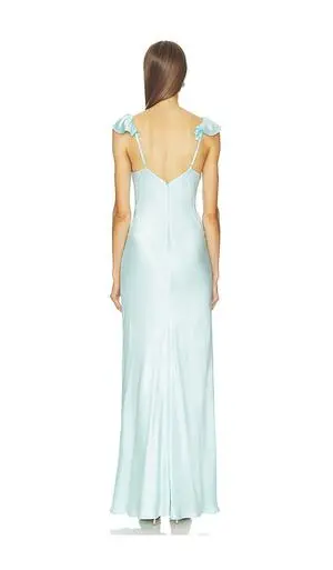 Bardot Ivy Lace Detail Maxi Dress - Aqua
