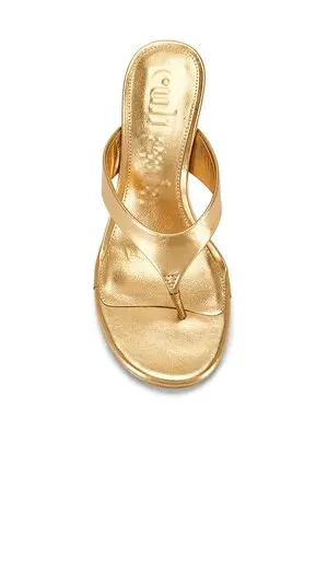 Cult Gaia Stella Metallic Sandals - Brass