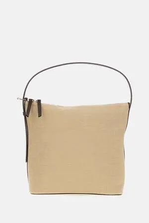 A.p.c. Linen Shoulder Bag - Beige