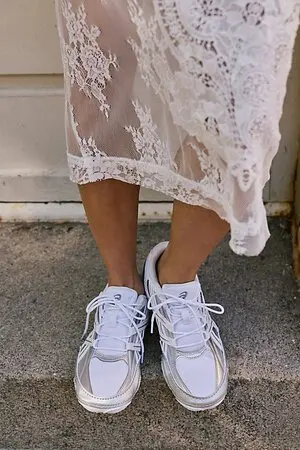 Asics Contrast Stitching Sneakers For Women