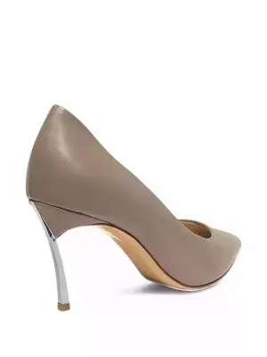 Casadei 80mm Samurai Blade Pointed-toe Pumps - Neutrals