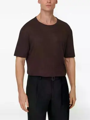 Boggi Milano Crew-neck T-shirt - Brown