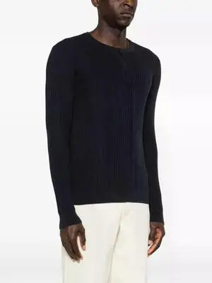 DIANA STUDIO Ribbed Quarter-button Sweater