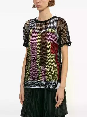 Comme Des Garçons Fishnet Top
