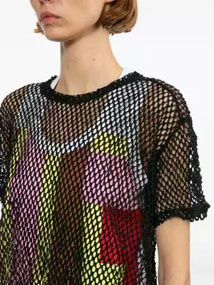 Comme Des Garçons Fishnet Top