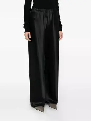Almada Label Bias Satin Trousers