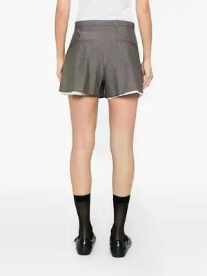 NACKIYE Split Pleated Shorts