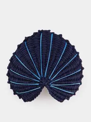 Coro Cora Shell Napkin Ring - Blue