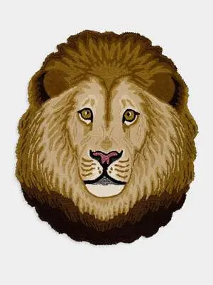 DOING GOODS Ari Lion Head Rug Large - Multicolour