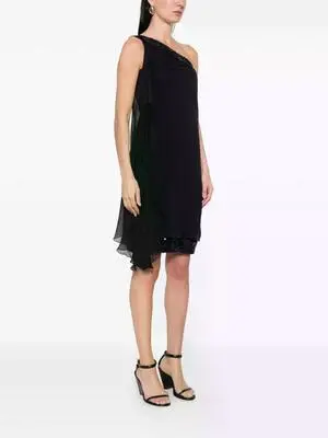 Alberta Ferretti Asymmetric Sequin Mini Dress