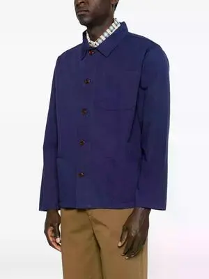 USKEES Chest-pocket Shirt Jacket - Blue