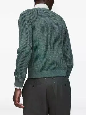 MAISON MARGIELA Waffle Knit V-neck Sweater