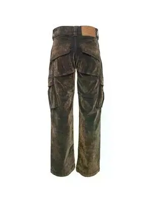 Vaquera Flocked-effect Straight-leg Jeans