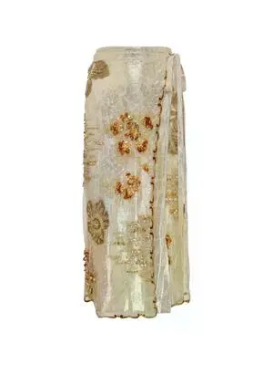 Biyan Sequin-embellished Tulle Skirt