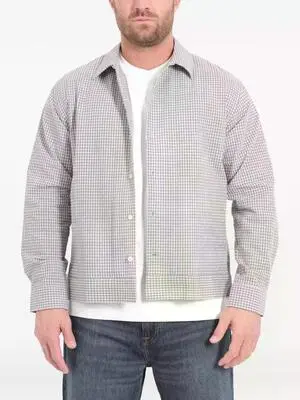 Nn07 Reed Gingham Button Shirt