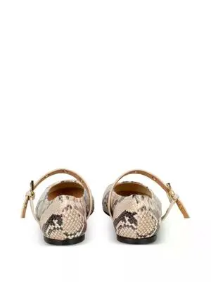 Status Reptile Buckle Ballet Flats