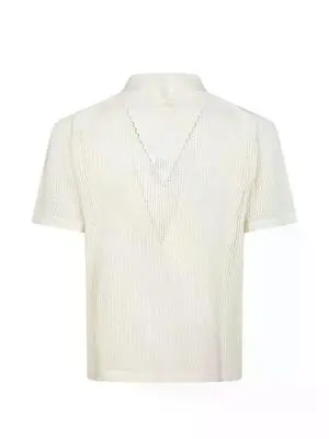 Maison Kitsuné Open-work Button-down Shirt
