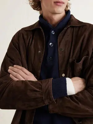 UMIT BENAN Francis Cashmere Polo Sweater