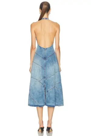 EB DENIM Delphi Pieced Halter Dress