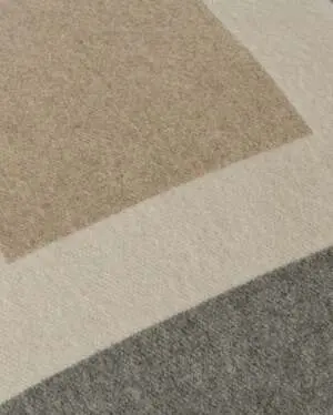 Johnstons Of Elgin Art Geometric Grey & Cashmere Cushion - Natural