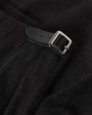Johnstons Of Elgin Collaboration Long Pleated Wool And Cashmere Kilt