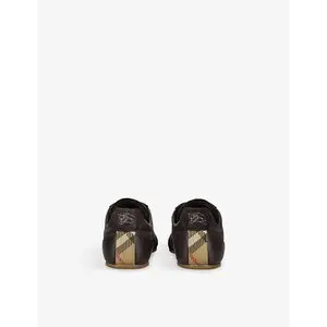 Burberry Knight Runner Leather Trainers - Black