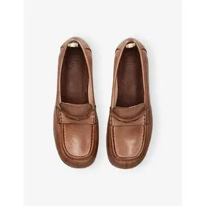 Officine Creative Badge Leather Loafers - Tan