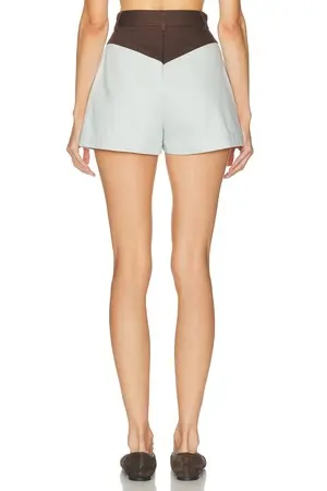 Matthew Bruch High Waist Combo Hot Short - Light Denim