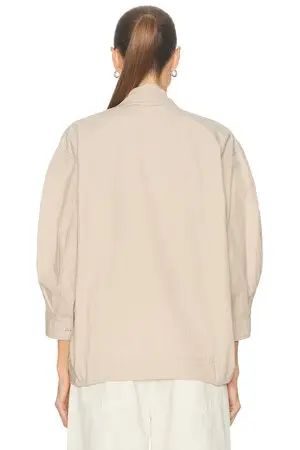 LEMAIRE Scarf Blouse - Greige
